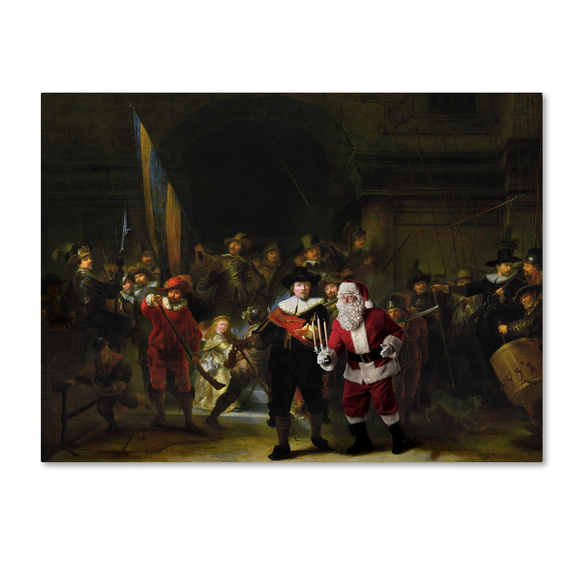 Trademark Fine Art 'Rembrandt-Night Watch' Canvas Art by Ed Wheeler ...