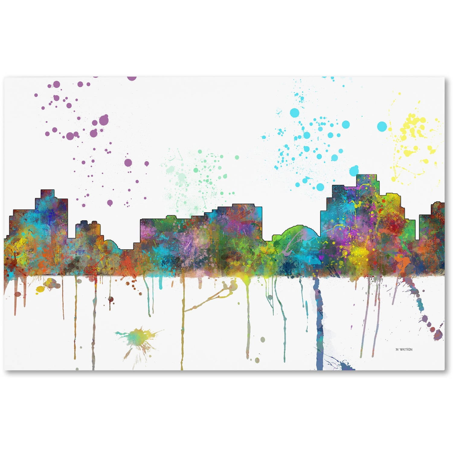 Trademark Fine Art Reno Nevada Skyline Mclr-1 Canvas Art - Walmart.com