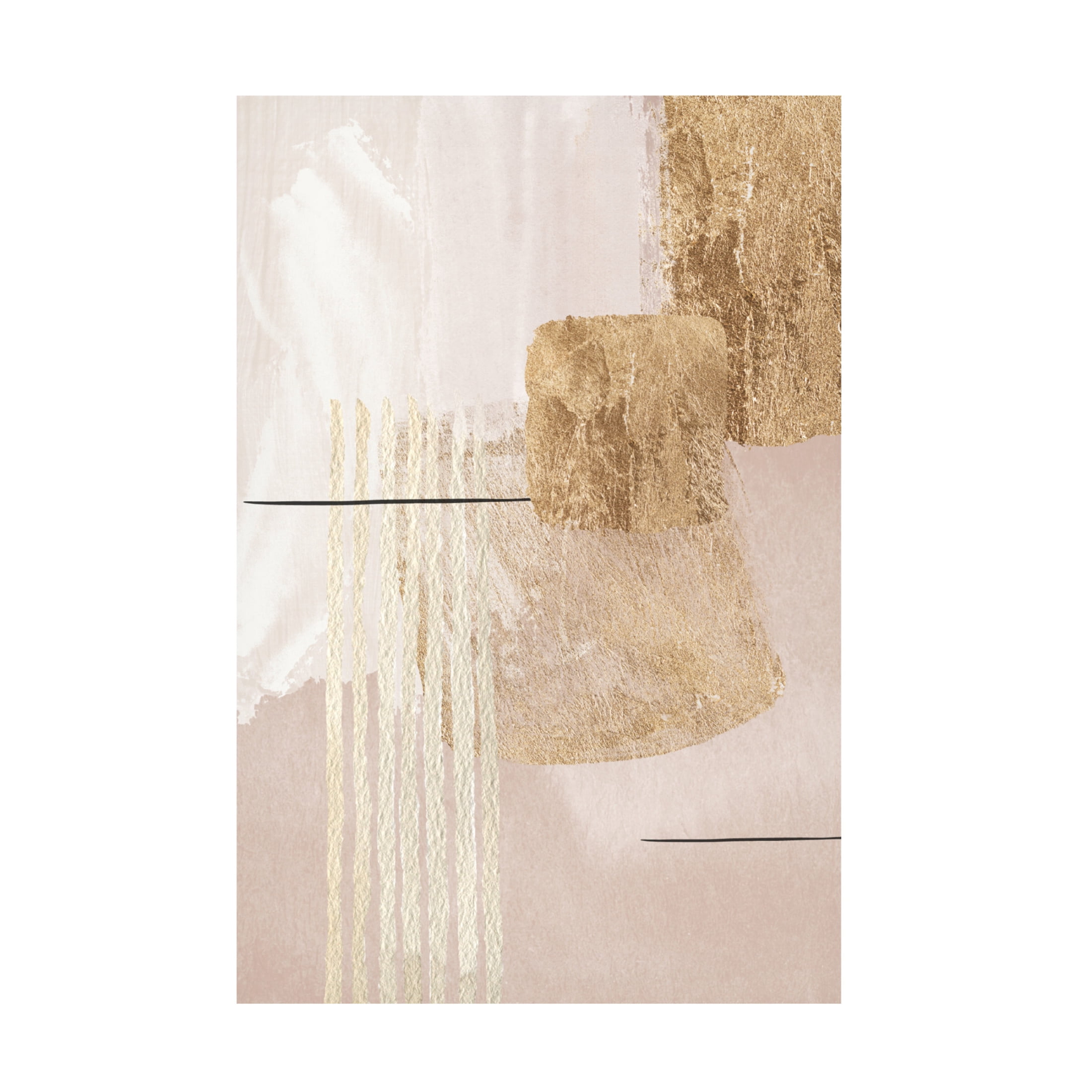 Trademark Fine Art Sally Ann Moss Aesthetic Gold 3 Canvas Wall Art ...