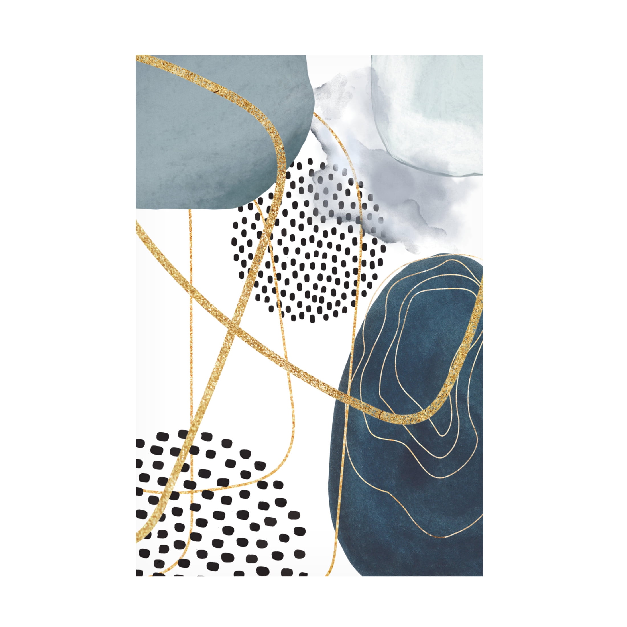 Trademark Fine Art Sally Ann Moss Shapley Blue 2 Canvas Wall Art ...