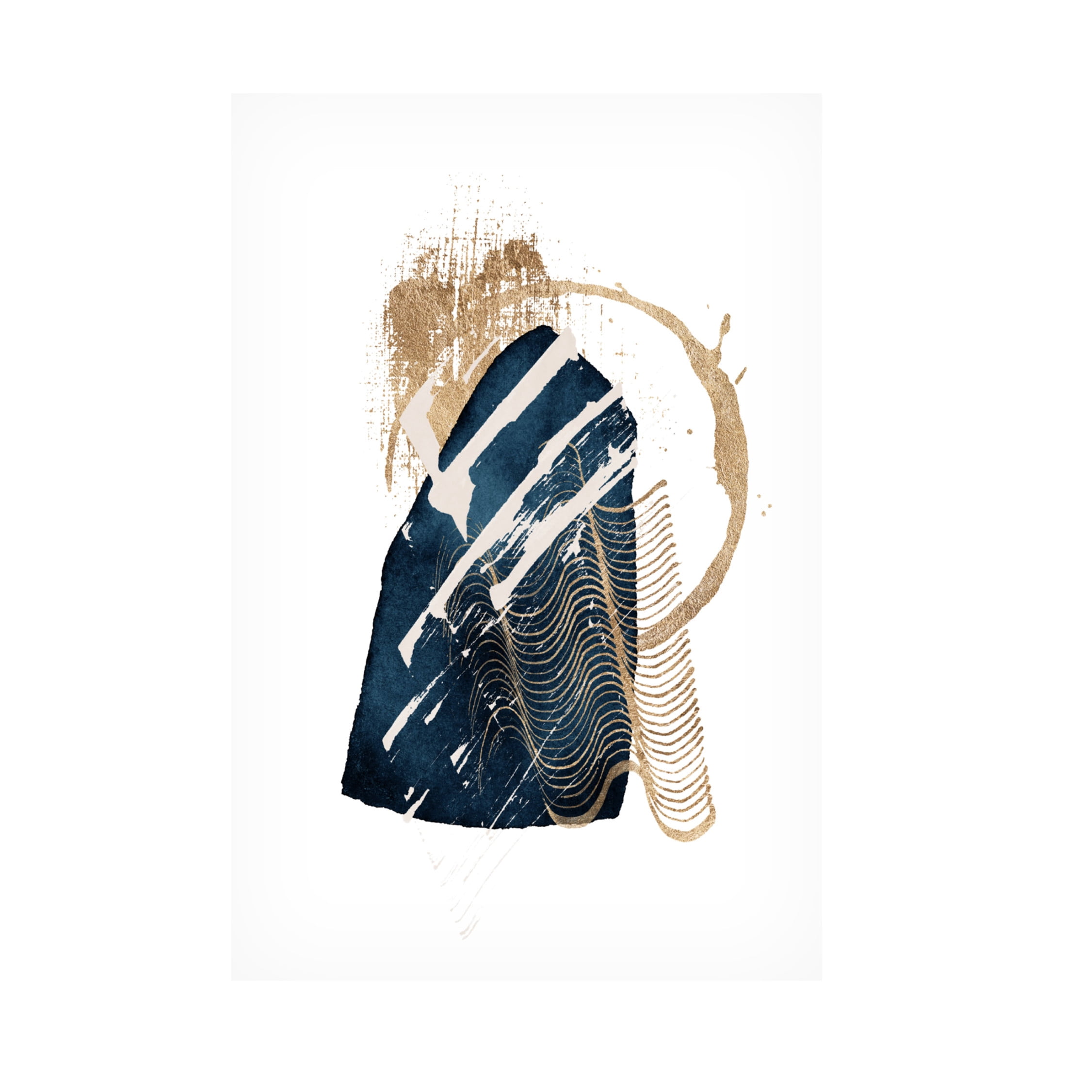 Trademark Fine Art Sally Ann Moss Stunning Blue 1 Canvas Wall Art ...