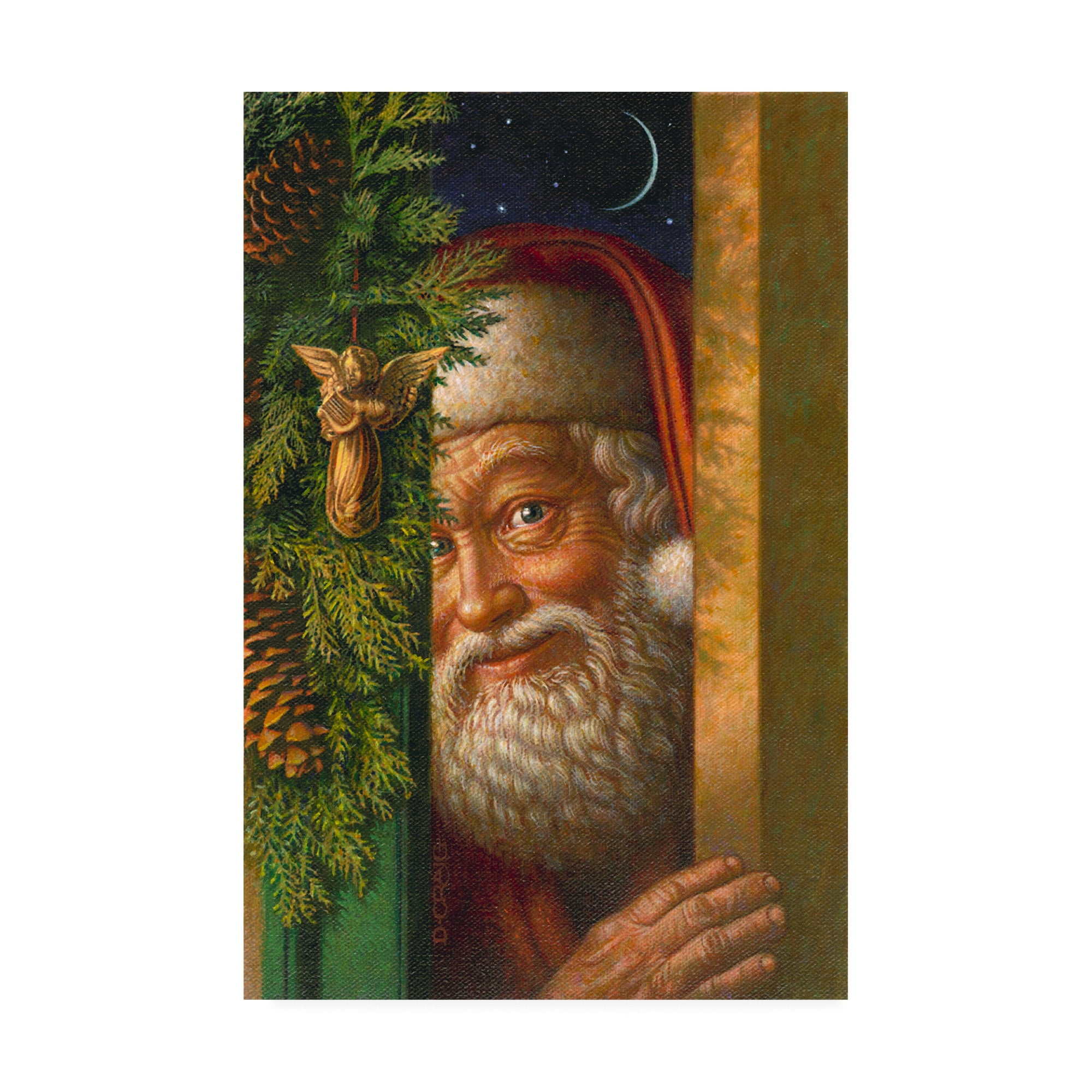Trademark Fine Art Santa Claus Canvas Art by Dan Craig - Seasonal ...
