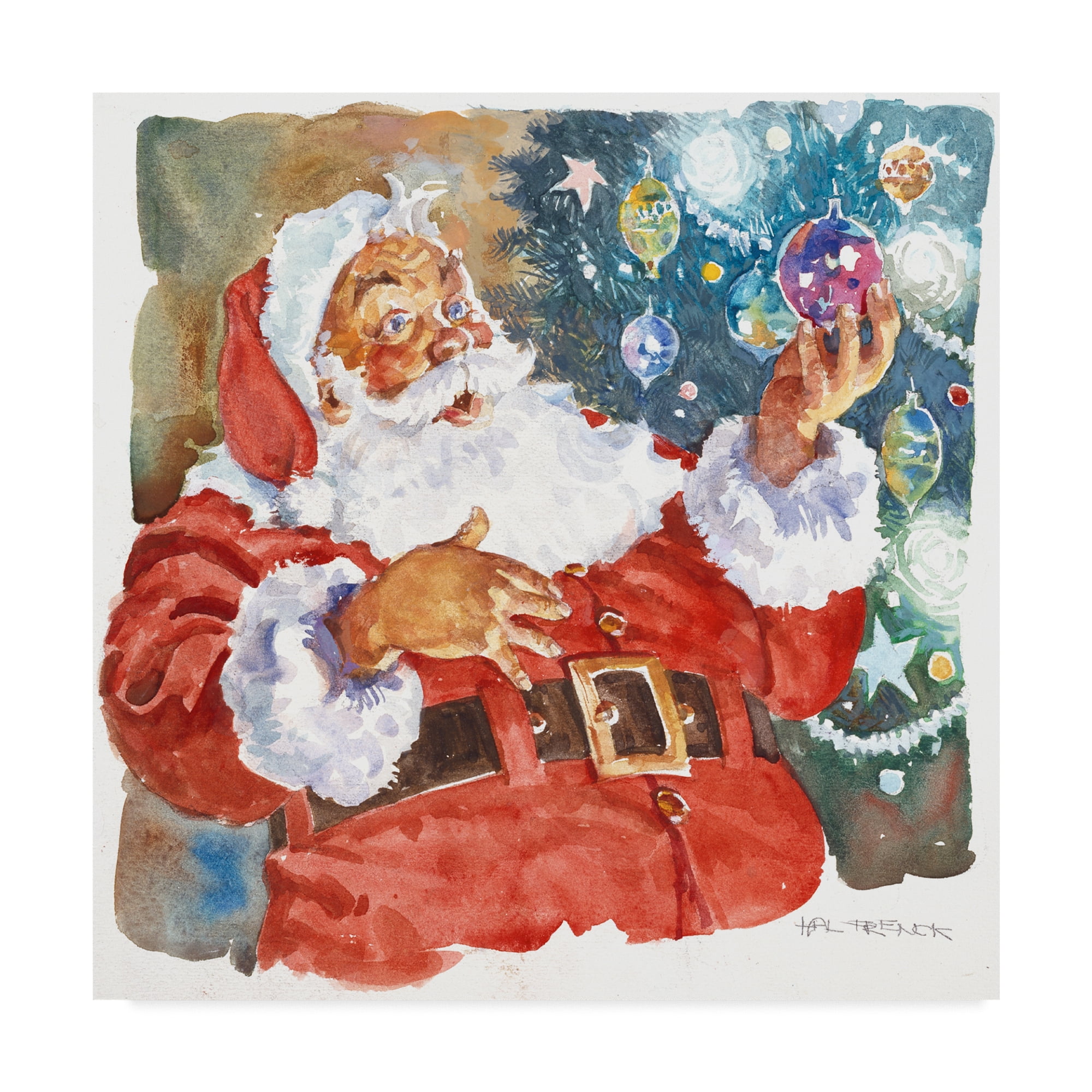 Trademark Fine Art 'Santas Glow' Canvas Art by Hal Frenck - Walmart.com