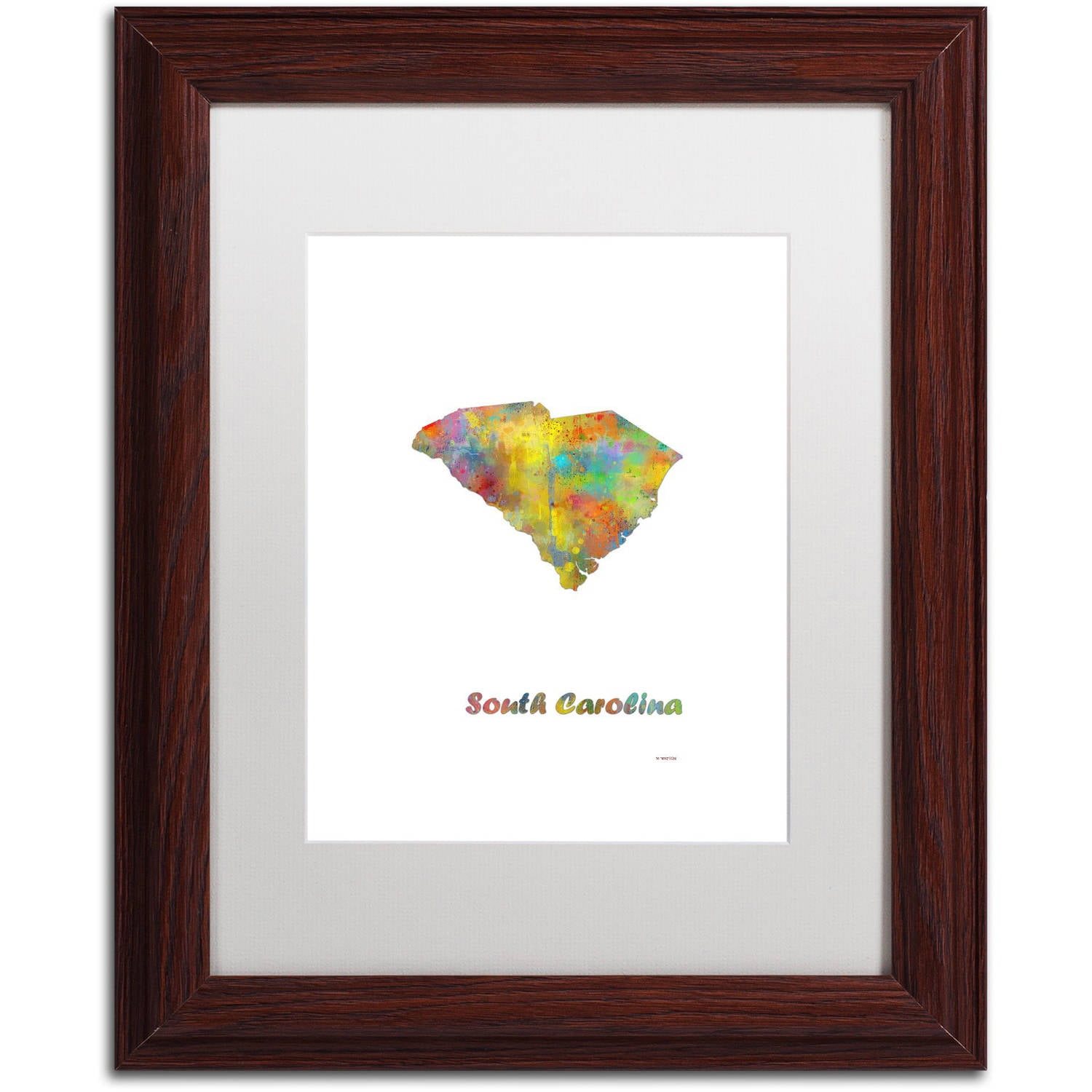 Trademark Fine Art South Carolina State Map-1 Canvas Art - Walmart.com