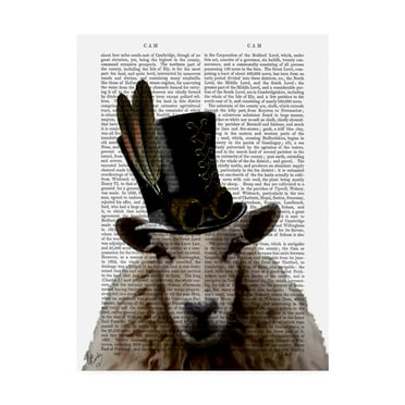 Trademark Fine Art 'Party Sheep' Canvas Art by Fab Funky - Walmart.com