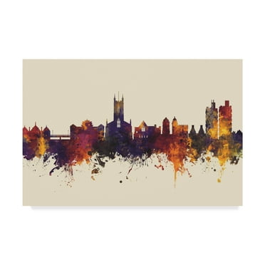 Trademark Fine Art "Edinburgh Scotland Skyline III" Canvas Art by ...