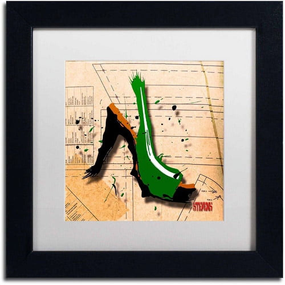 Trademark Fine Art "Suede Heel Green" Canvas Art by Roderick Stevens ...
