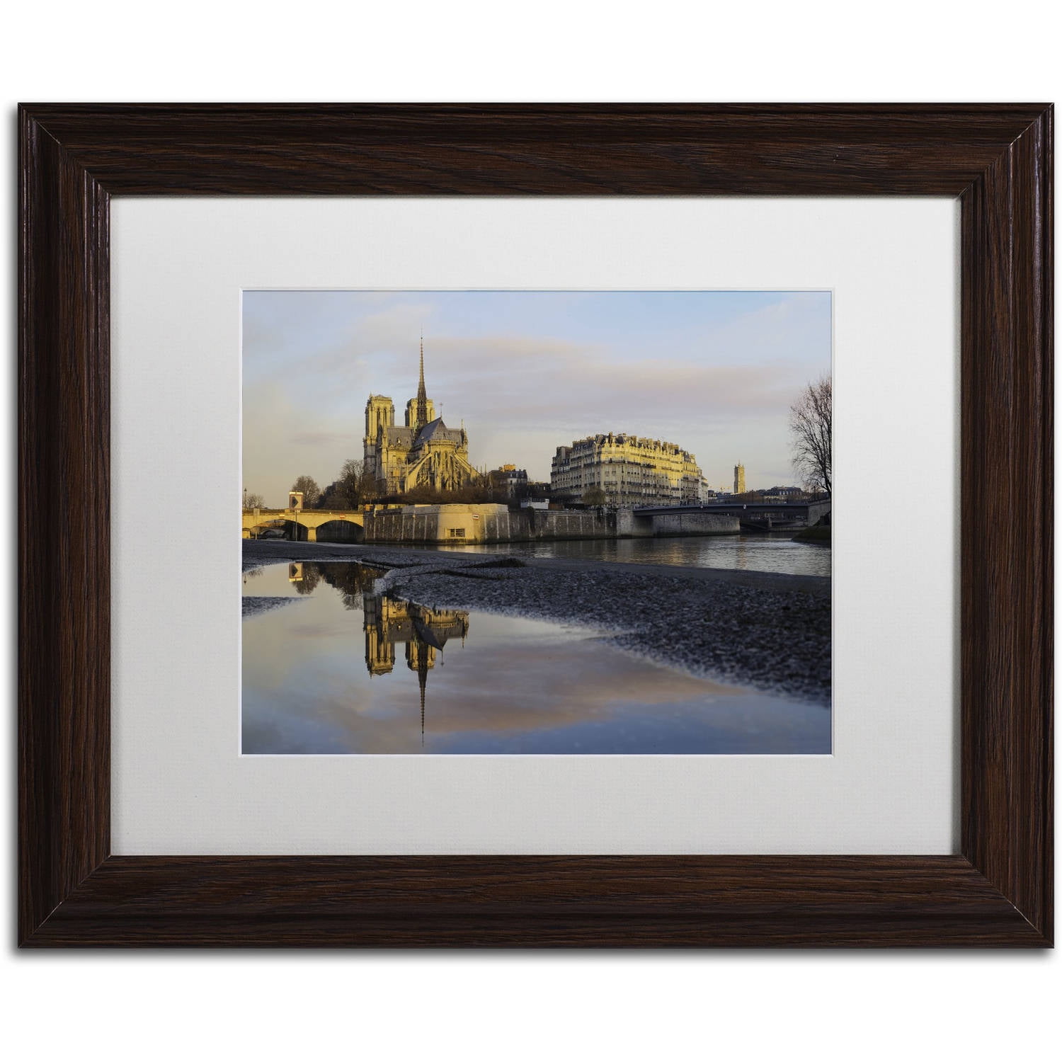 Trademark Fine Art "Sunrise in Notre Dame de Paris" Canvas Art by ...