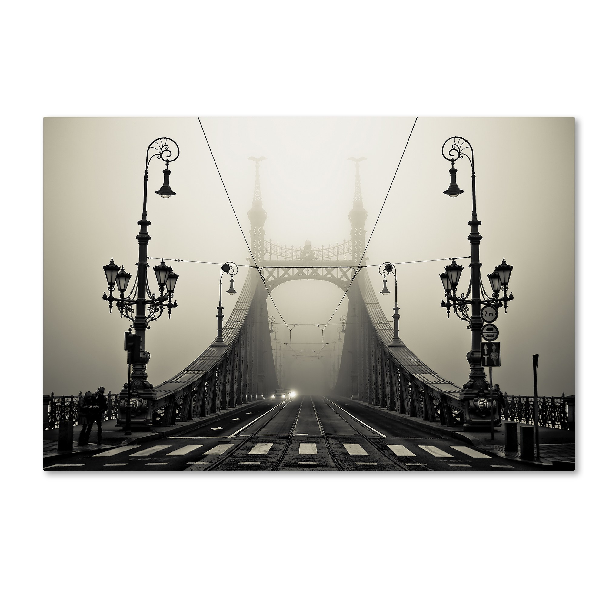Trademark Fine Art The Bridge Canvas Art - Walmart.com