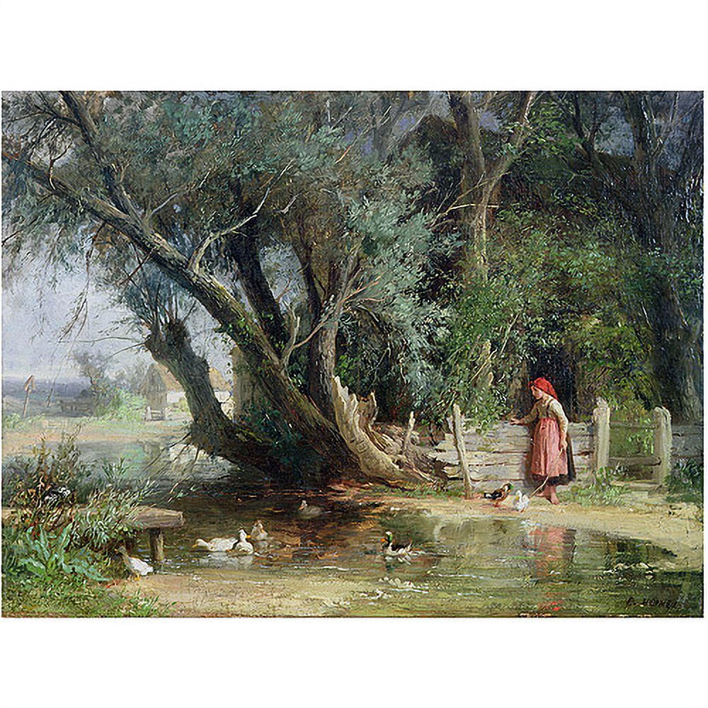 Trademark Fine Art "The Duck Pond" Canvas Art by Wouter Kniff - Walmart.com