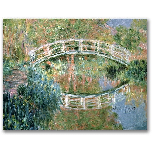 Monet Garden Bridge Painting