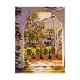 Trademark Fine Art 'The Lemon Tree Courtyard' Canvas Art by David Lloyd ...