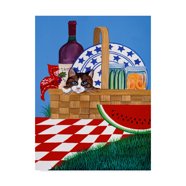 Trademark Fine Art 'Ginger Cat On Doorstep' Canvas Art by Janet Pidoux ...