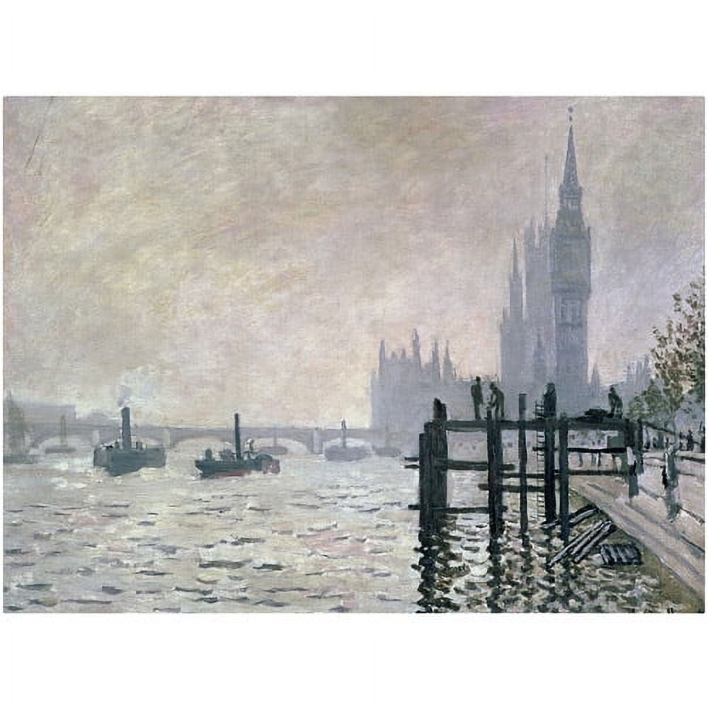 Trademark Fine Art "The Thames Below Westminster" Canvas Art by Claude ...