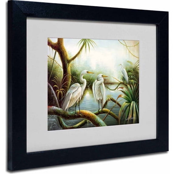 Trademark Fine Art Three Herons Giclee Canvas Print - Walmart.com