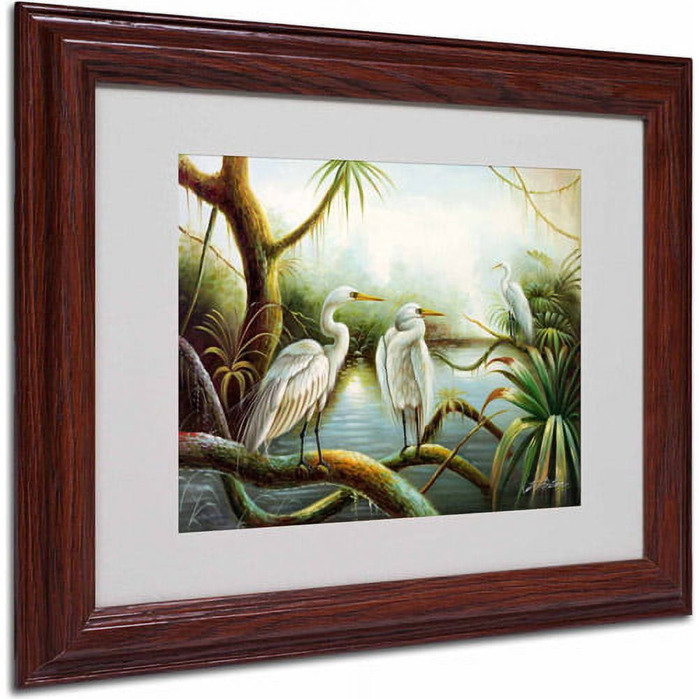 Trademark Fine Art Three Herons Canvas Art - Walmart.com