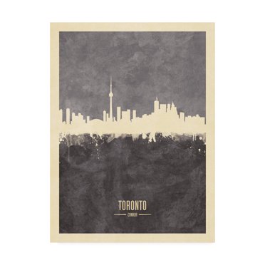 Trademark Fine Art "Winnipeg, Canada" Canvas Art by Michael Tompsett ...
