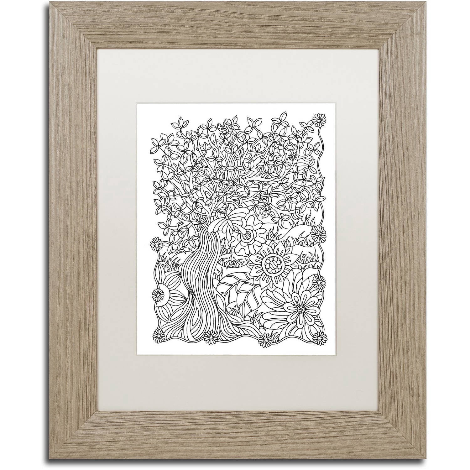 Trademark Fine Art "Tree" Canvas Art by Kathy G. Ahrens, White Matte ...