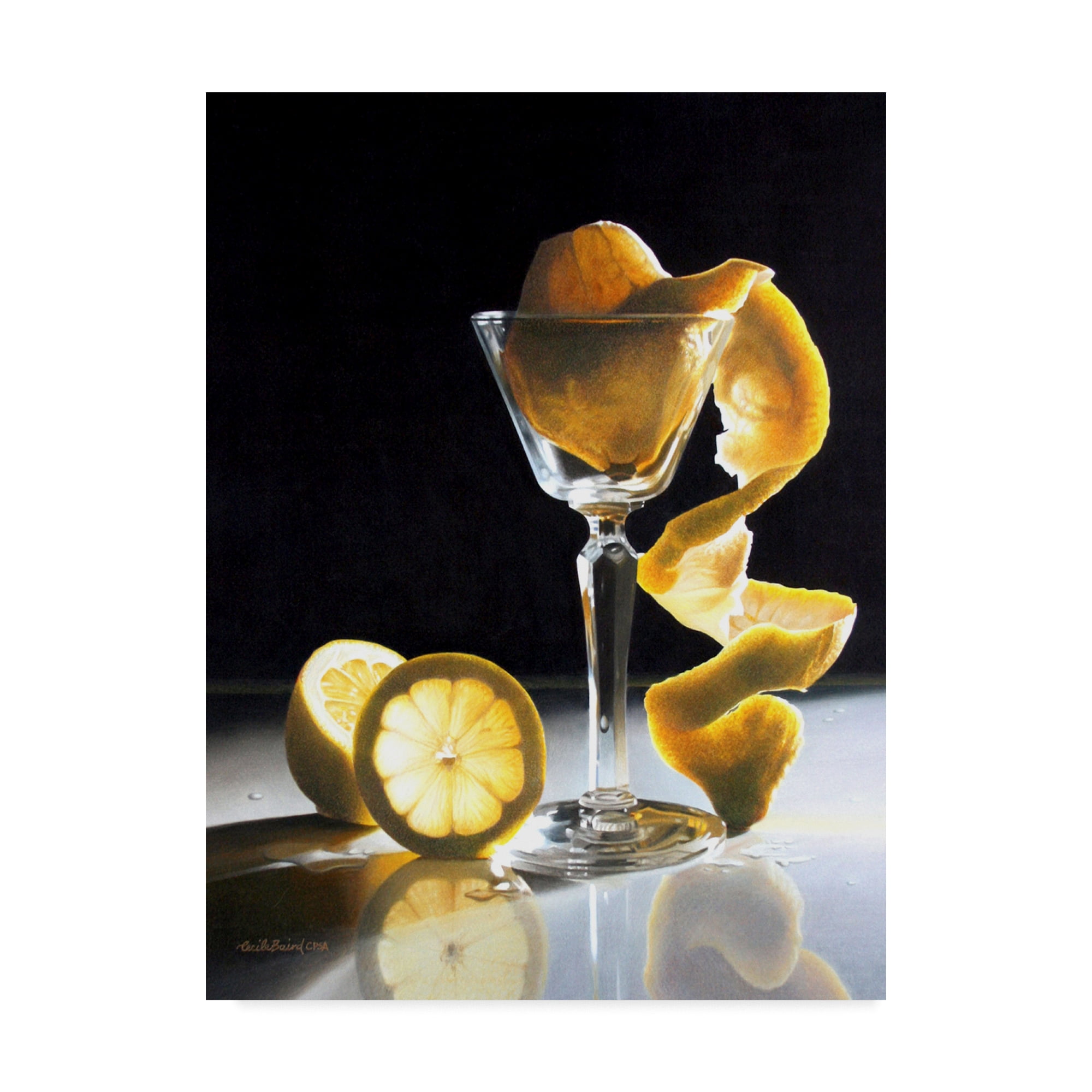 Free Shipping! Trademark Fine Art Twisted Lemon Canvas Art by Cecile ...
