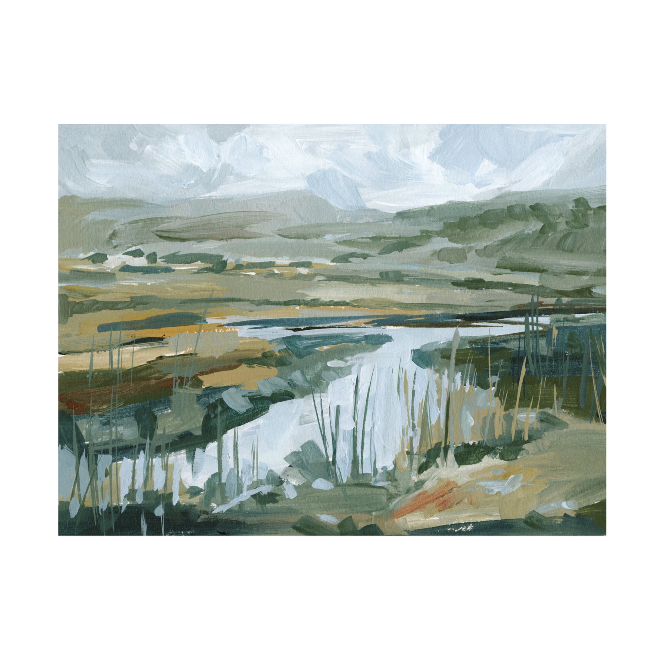 Trademark Fine Art Victoria Barnes Wetland Vista I Canvas Wall Art ...