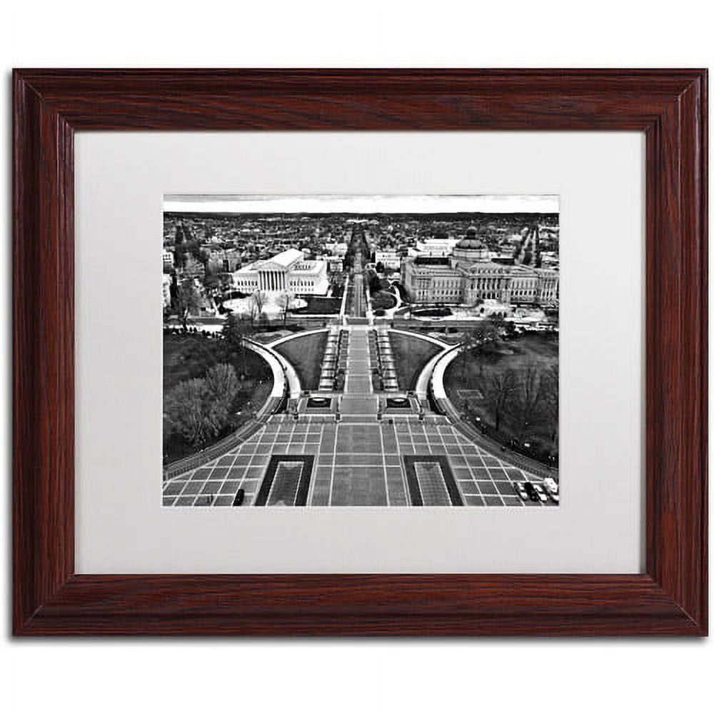 Trademark Fine Art "Washington, DC" Canvas Art by CATeyes, White Matte ...