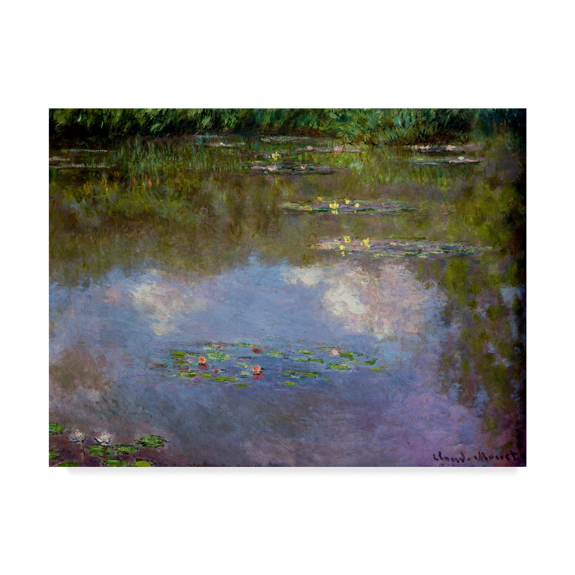Trademark Fine Art 'Water Lilies, the Cloud, 1903' Canvas Art by Claude ...