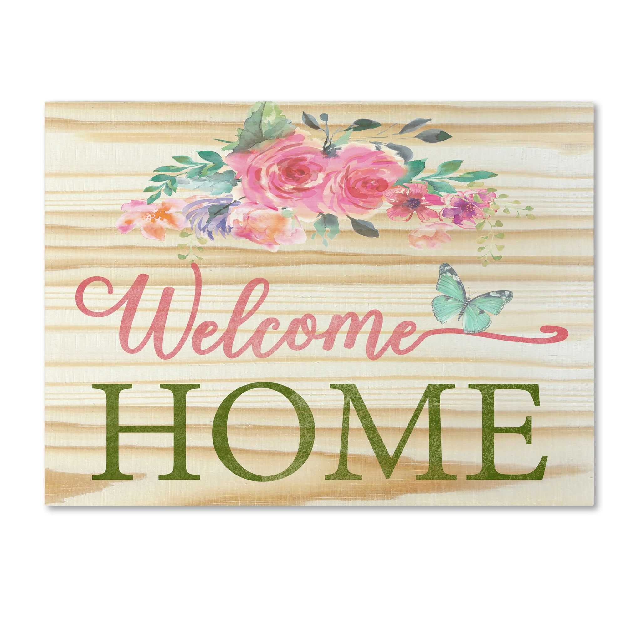 Trademark Fine Art 'Welcome Home 1' Canvas Art by Jean Plout - Walmart.com
