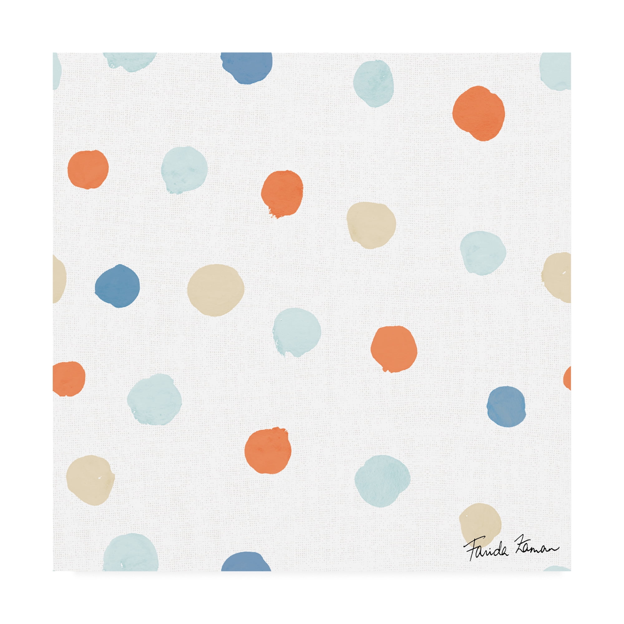 Trademark Fine Art 'Whale Tale Pattern IIA' Canvas Art by Farida Zaman ...