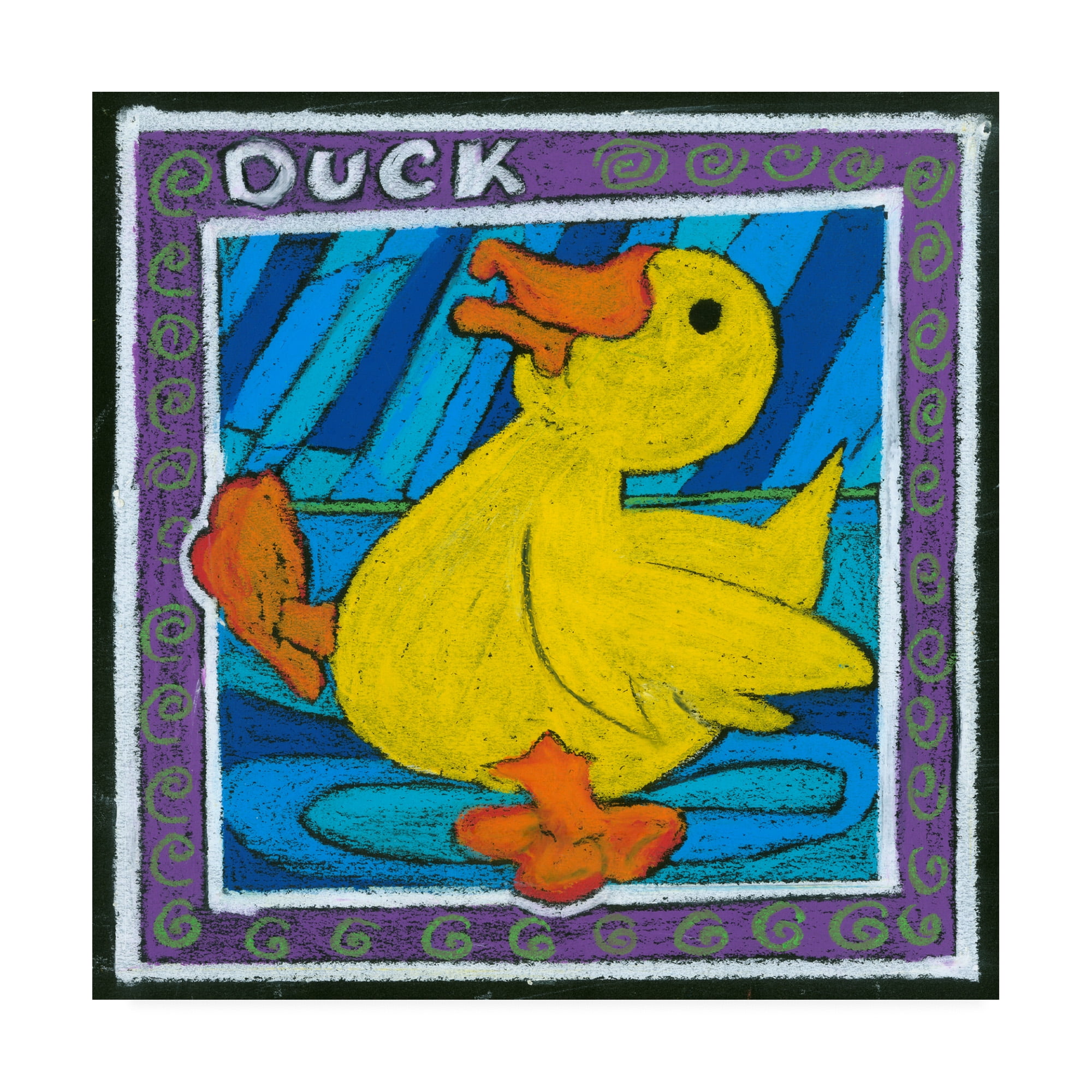 Free Shipping! Trademark Fine Art Whimsical Duck Canvas Art by Lisa ...