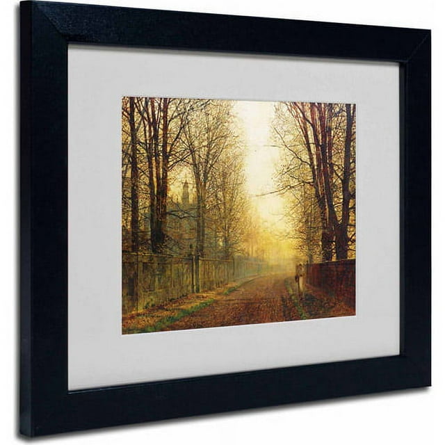 Trademark Fine Art "Whitby" Canvas Art by John Grimshaw, Black Frame ...
