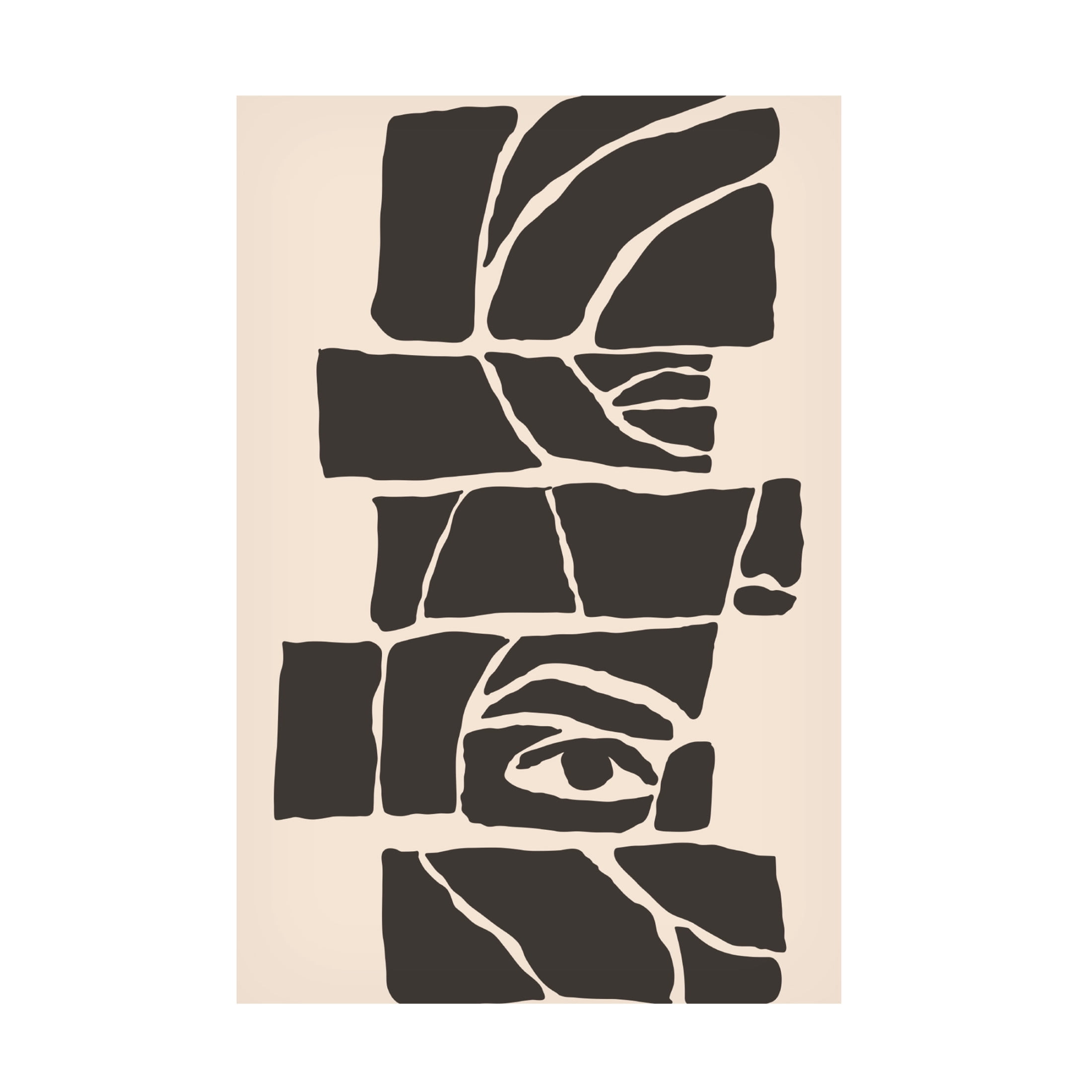 Trademark Fine Art jay stanley Abstract Face 7 Canvas Wall Art ...