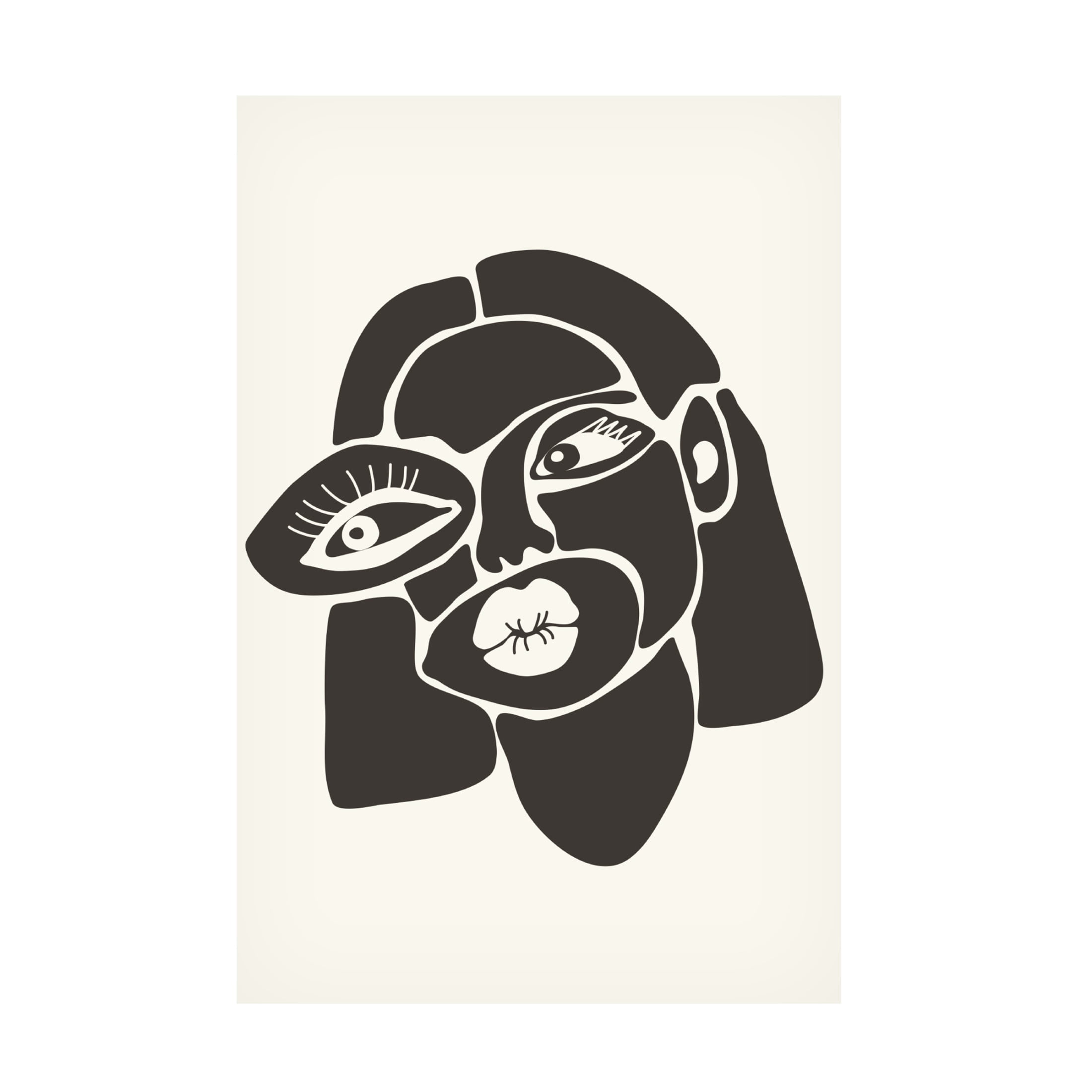 Trademark Fine Art jay stanley Abstract Faces Series 3 Canvas Wall Art ...