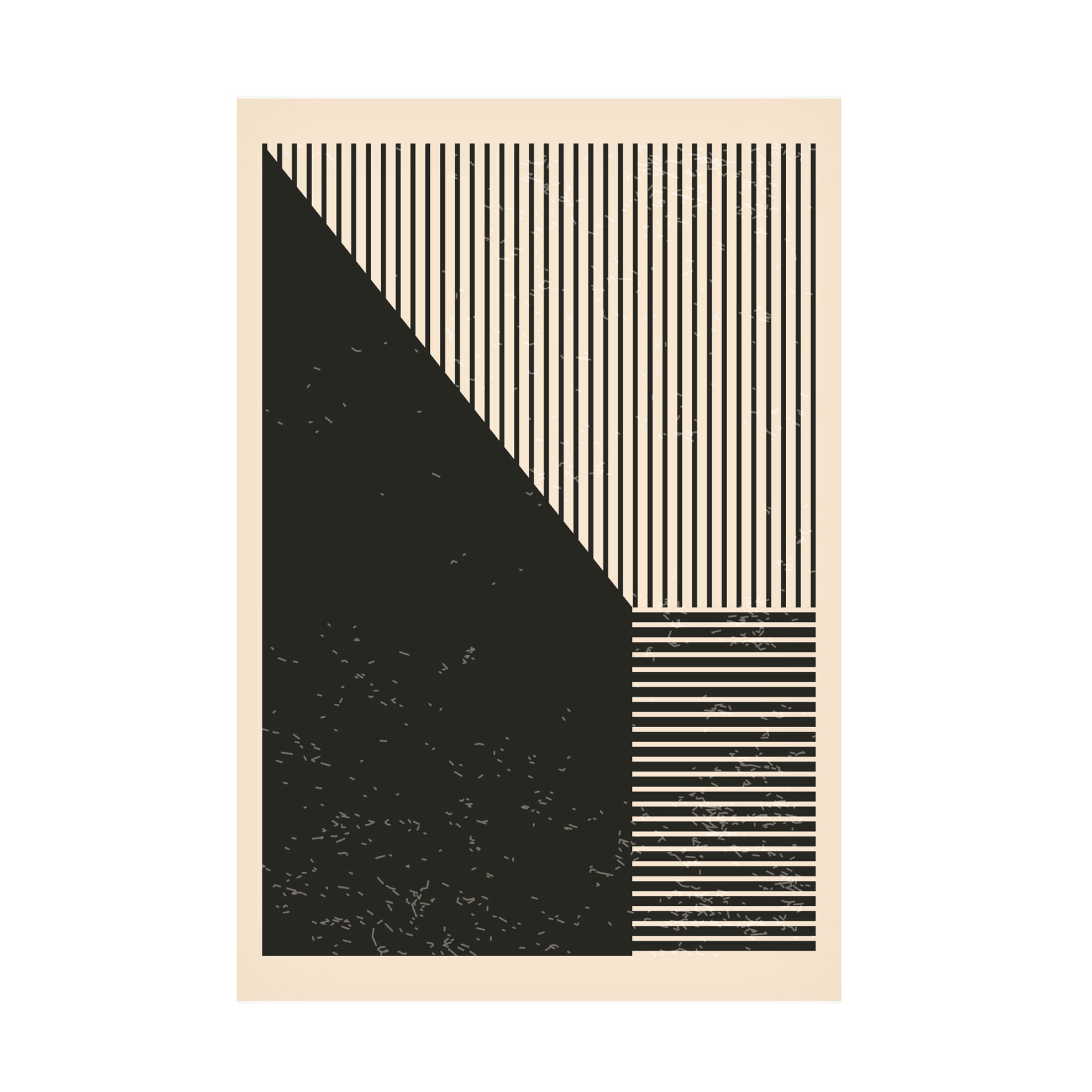 Trademark Fine Art Black and White Geometric Shapes Canvas Wall Art ...