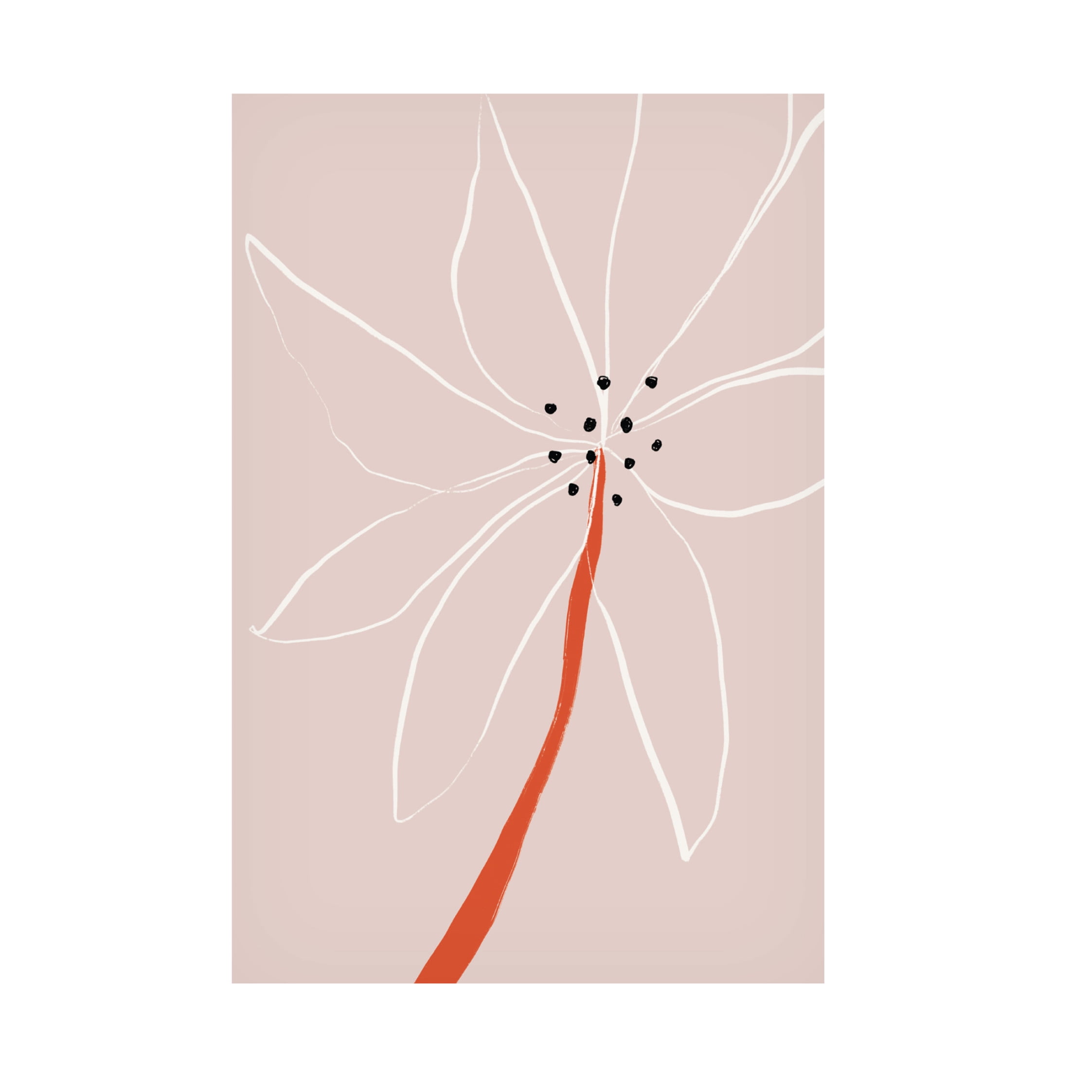 Trademark Fine Art uplusmestudio Abstract Flower No 1 Canvas Wall Art ...