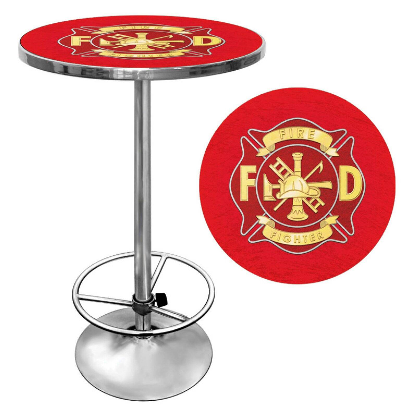 Trademark Fire Fighter 42" Pub Table, Chrome - Walmart.com