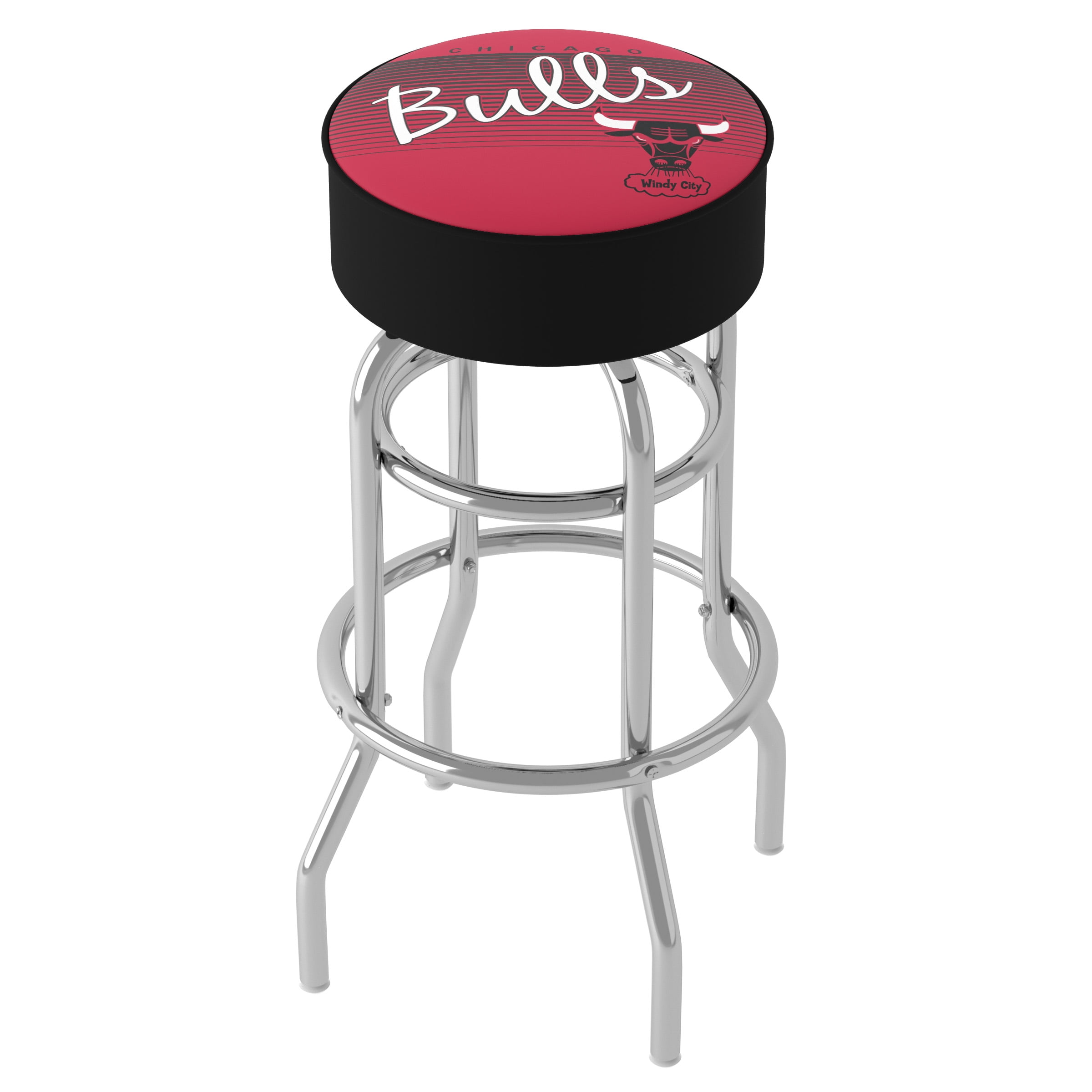 Free Shipping! Trademark Gameroom Chicago Bulls Bar Stool with Padded ...
