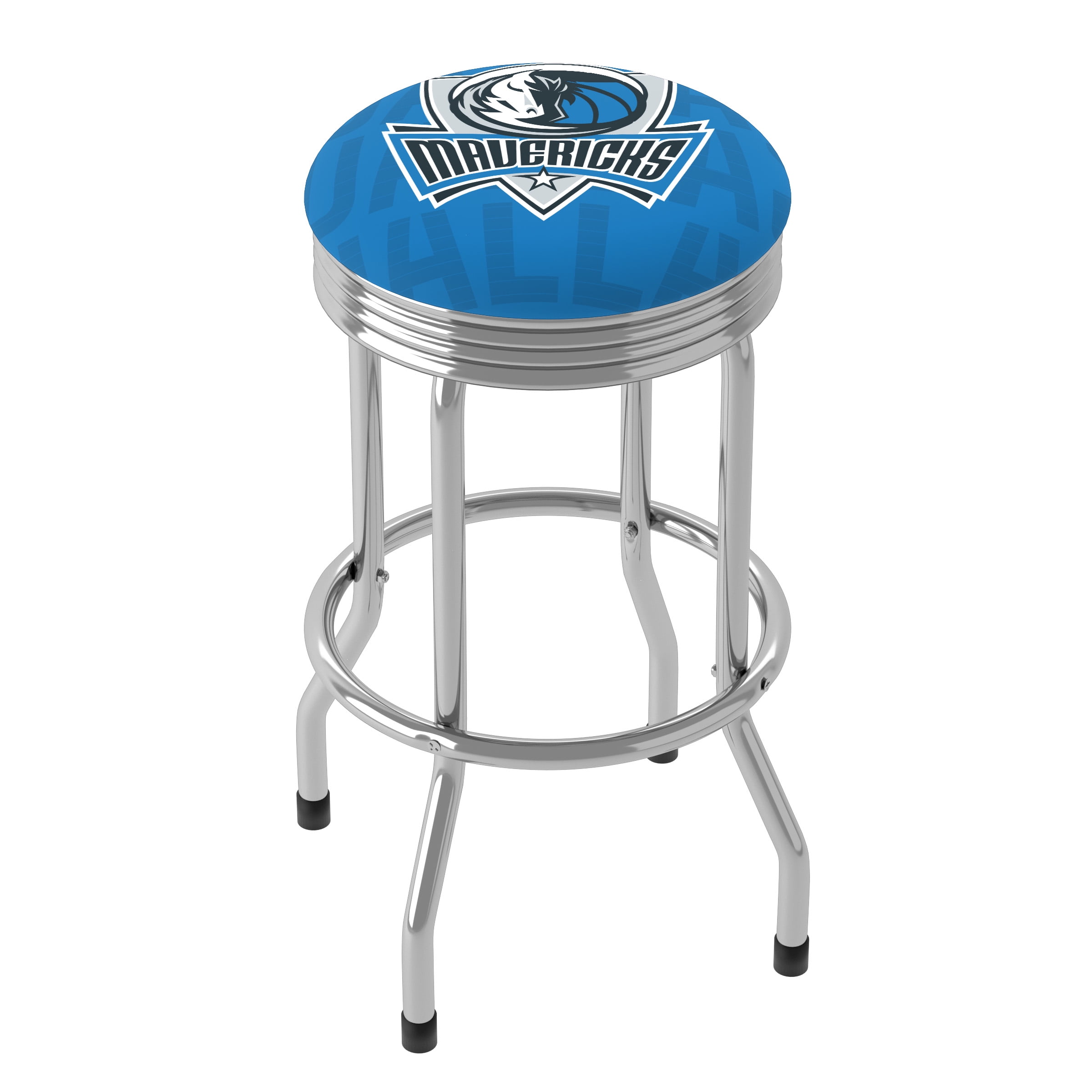Trademark Dallas Mavericks City Chrome Ribbed Barstool - Walmart.com