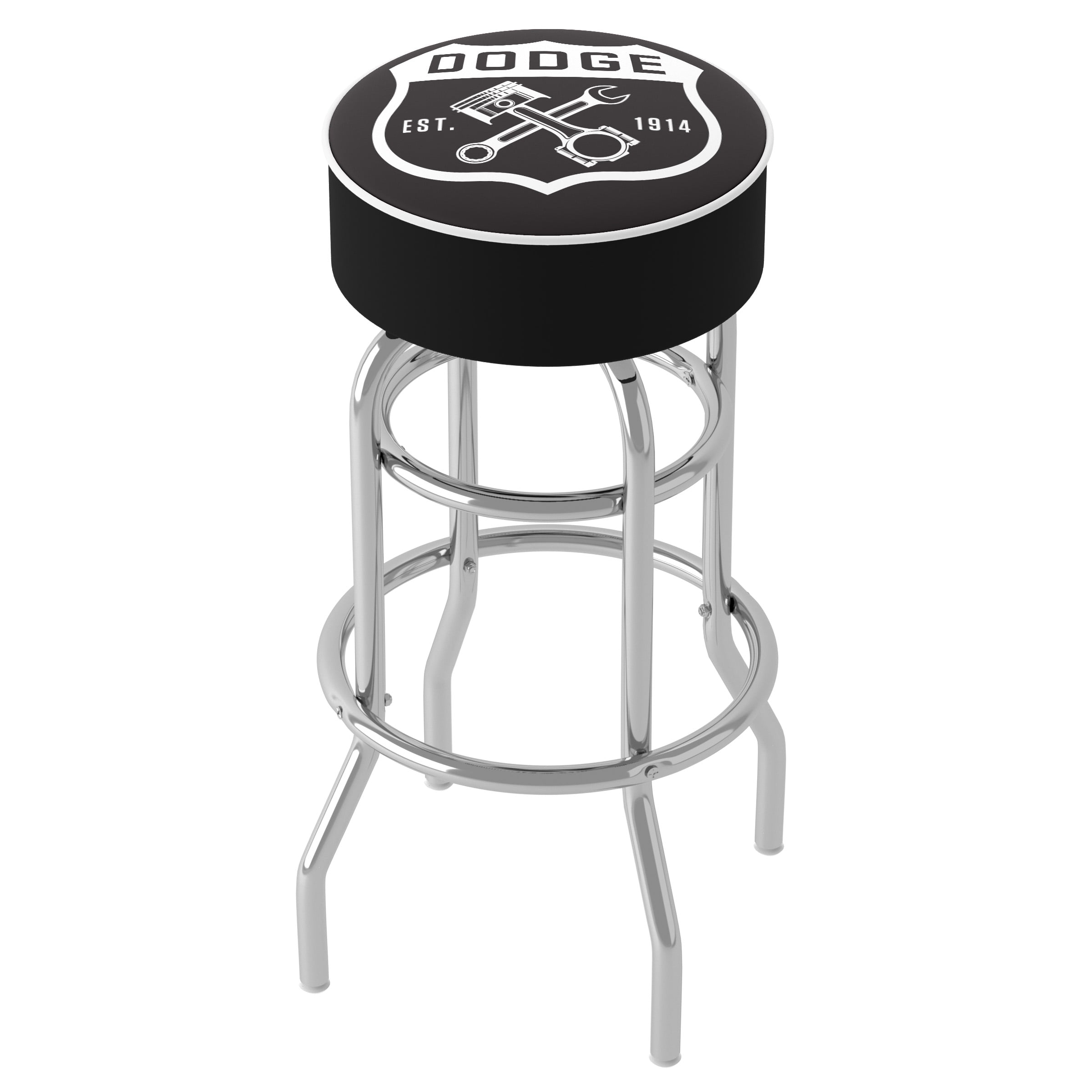 Trademark Gameroom Dodge Garage Bar Stool with Padded Seat - Walmart.com