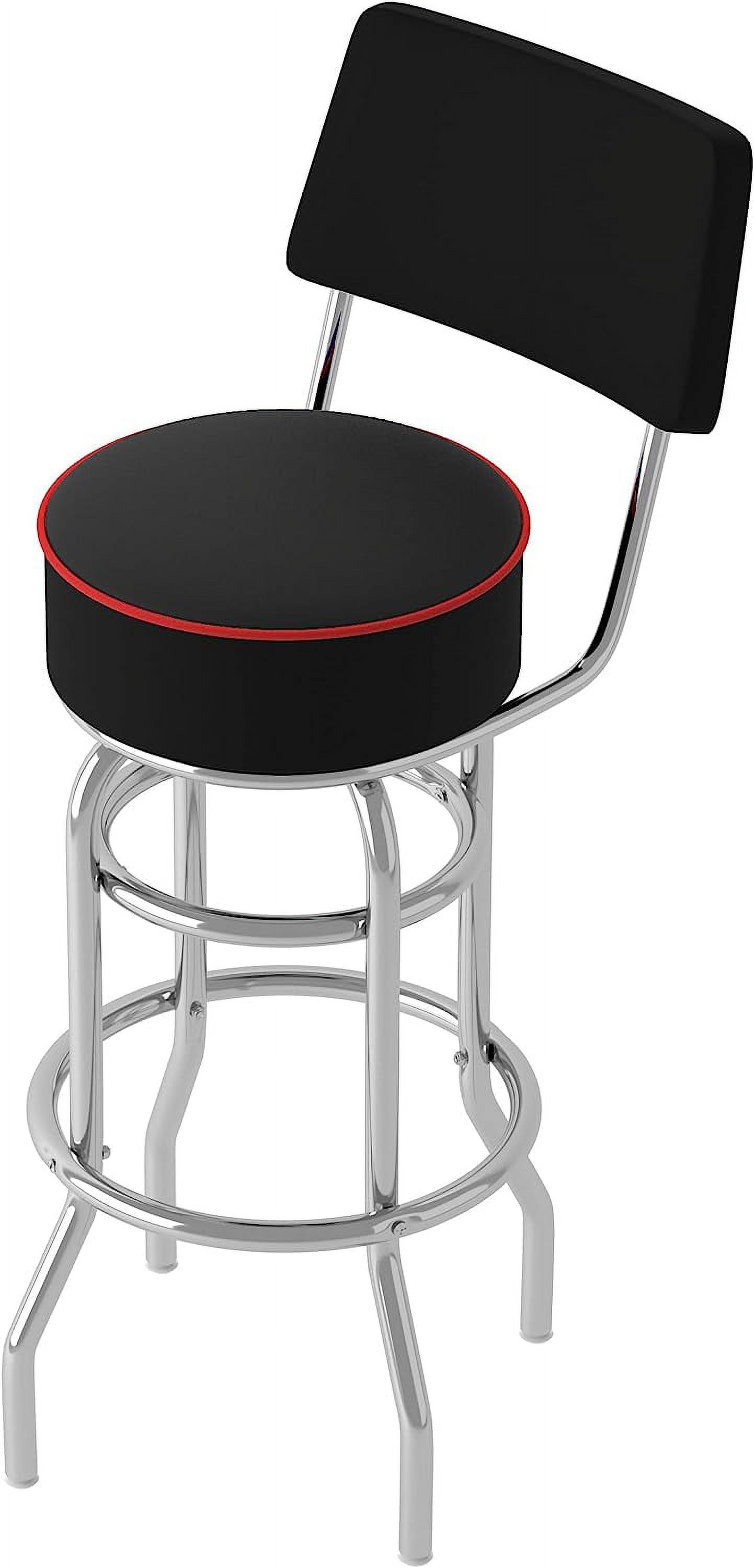 Trademark Gameroom Dodge Logo Bar Stool with Back Rest - Walmart.com