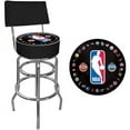 Trademark Gameroom NBA NBA Logo with All Teams Bar Stool with Back Rest ...