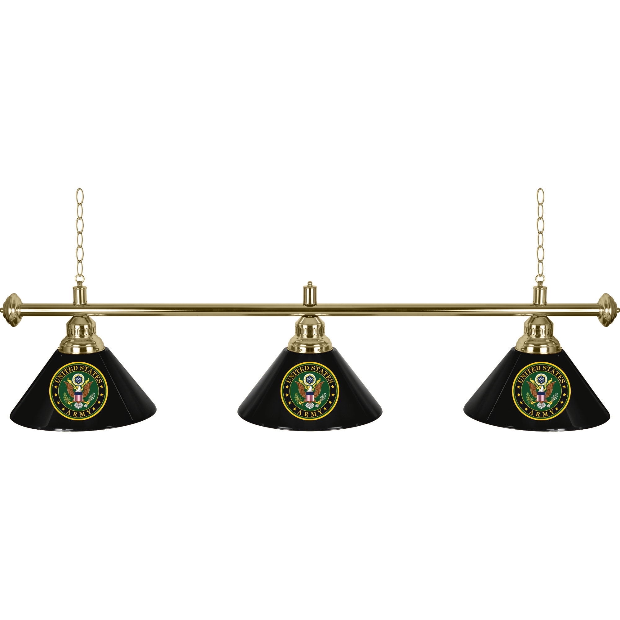 Trademark Gameroom United States Army Symbol 3-Shade Hanging Lamp ...