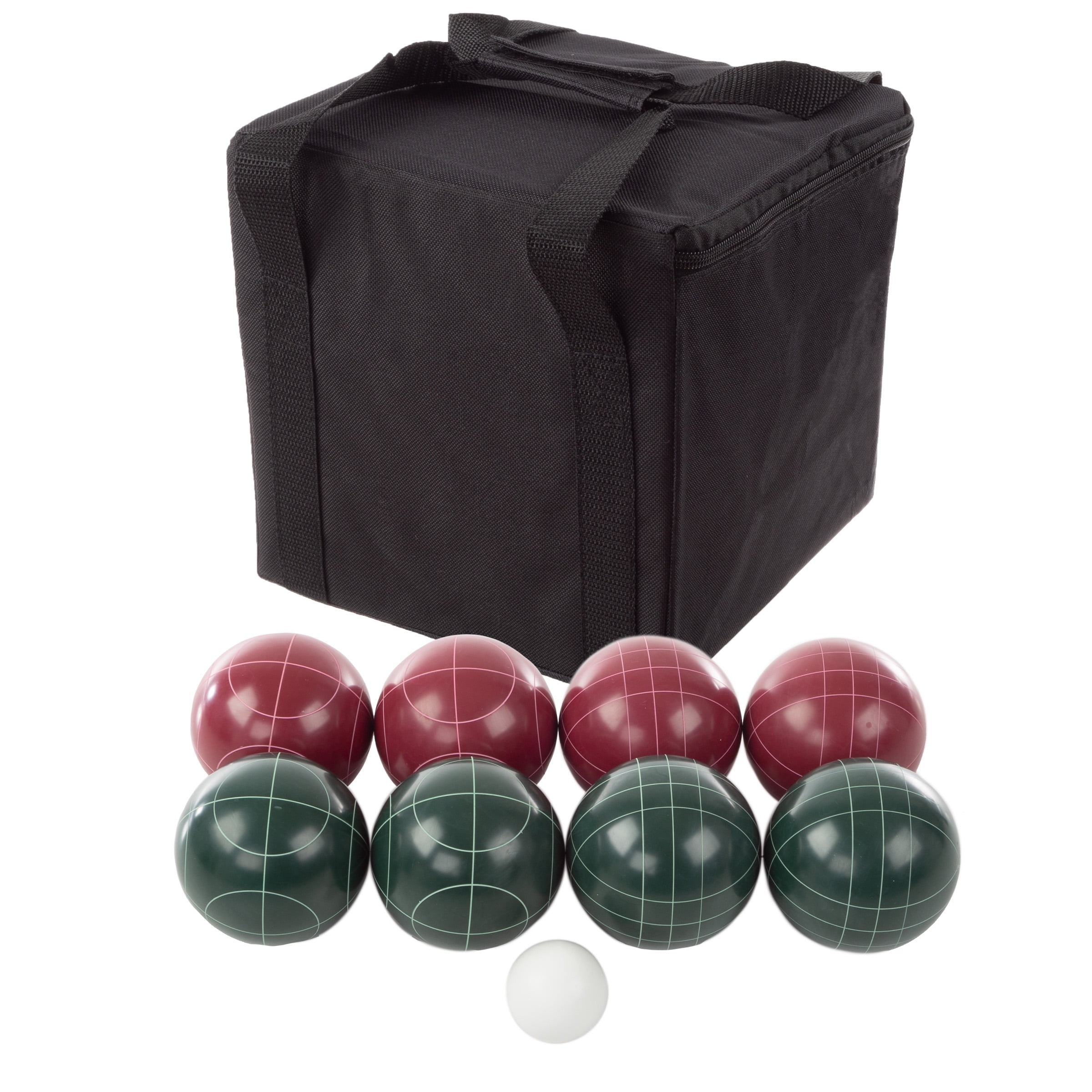 Trademark Games Bocce Ball Set with 8 Balls, Pallino & Case - Walmart.com