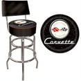 Trademark Global Corvette C1 Padded Bar Stool with Back - Walmart.com