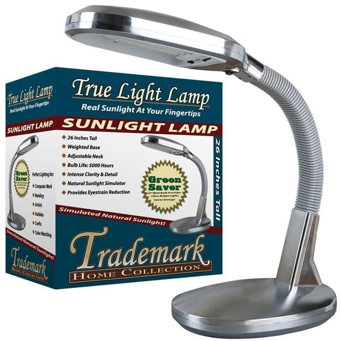Trademark Home Deluxe Chrome Sunlight Desk Lamp - Walmart.com