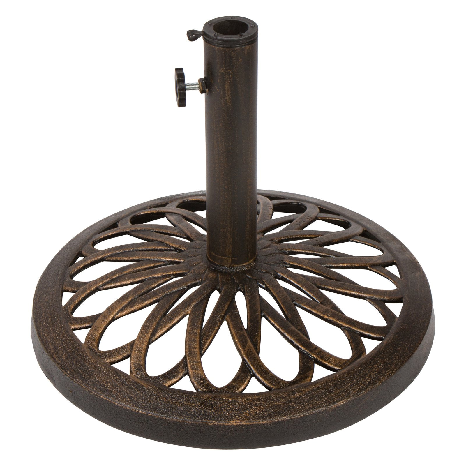 Trademark Innovations 17.5" Cast Iron Patio Umbrella Base - Walmart.com