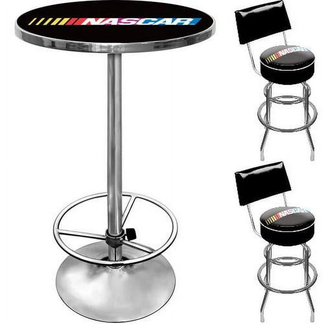 Trademark NASCAR Pub Table and 2 Stools With Back Set - Walmart.com