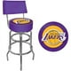 Trademark NBA Los Angeles Lakers 40" Padded Swivel Bar Stool with Back ...