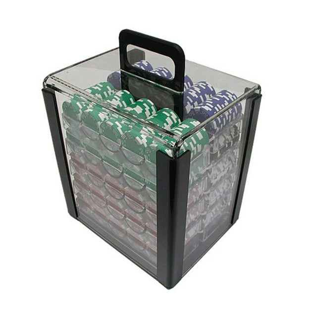 Trademark Poker Acrylic Poker Chip Display Case - Holds 1000 Chips ...