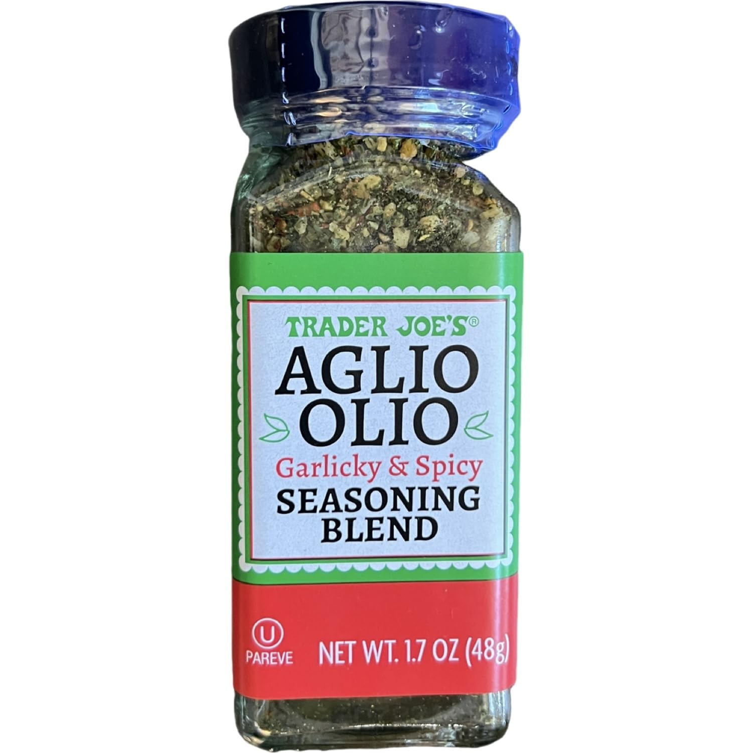 Trader Joe's Aglio Olio Garlicky & Spicy Seasoning Blend, 1.7 oz (Pack ...