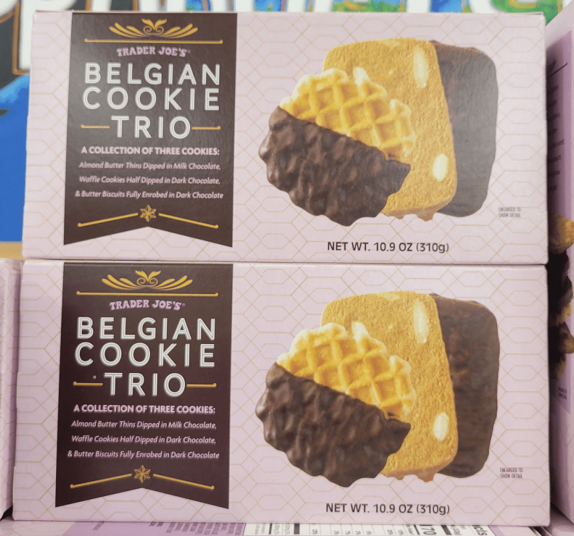 Trader Joe's Belgain Cookie Trio 10.9oz 310g (2 Boxes) - Walmart.com